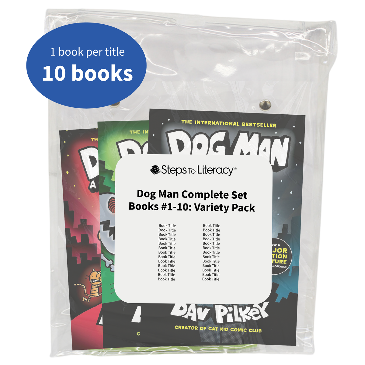 Dog Man Complete Set Books #1-10: Variety Pack – Steps to Literacy