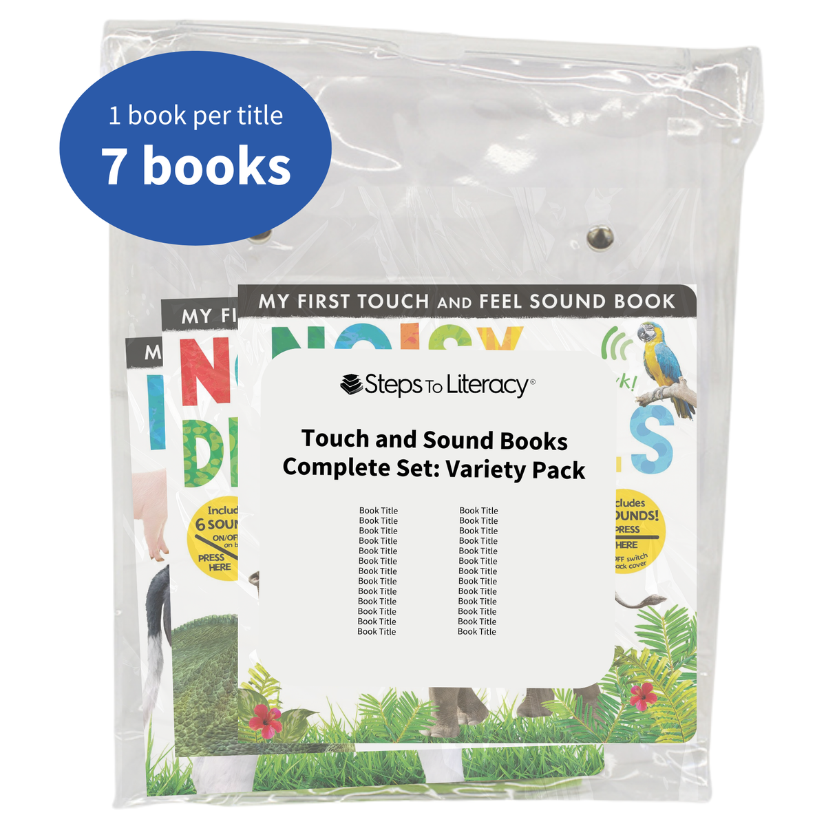 Touch and Sound Books Complete Set: Variety Pack – Steps to Literacy