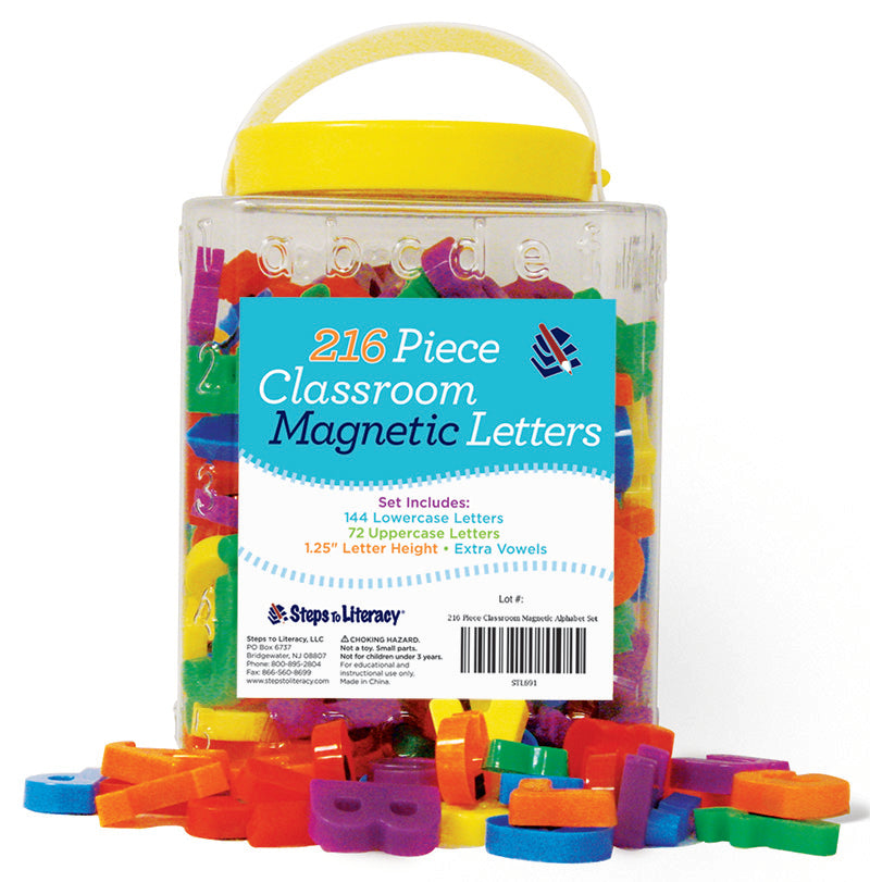 216 Piece Classroom Magnetic Alphabet Set – Steps to Literacy