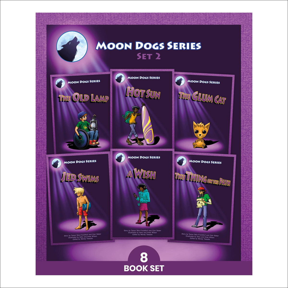 Phonic Books Moon Dogs Set 2 (8 Book Set) – Steps to Literacy