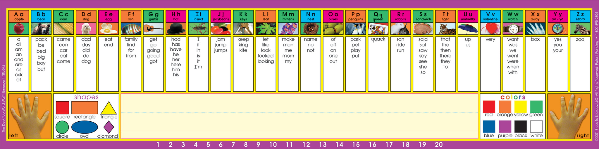 DESKTOP WORD WALLS – Steps to Literacy